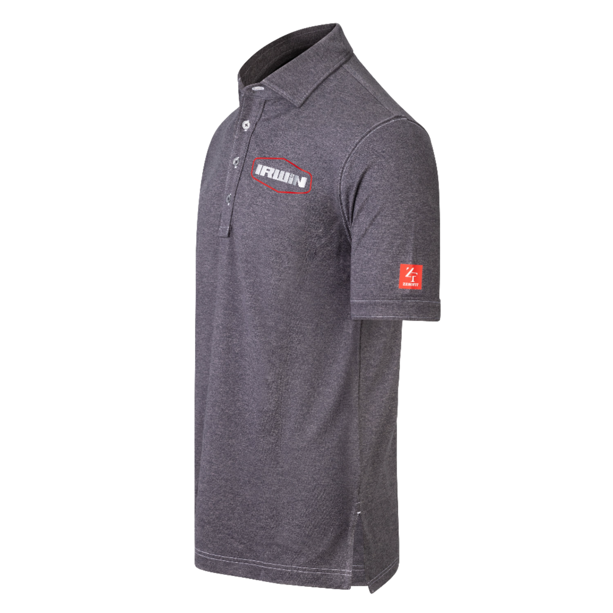 Zerofit Glenn Irwin North West Polo Shirt - Grey Heather – Zerofit UK